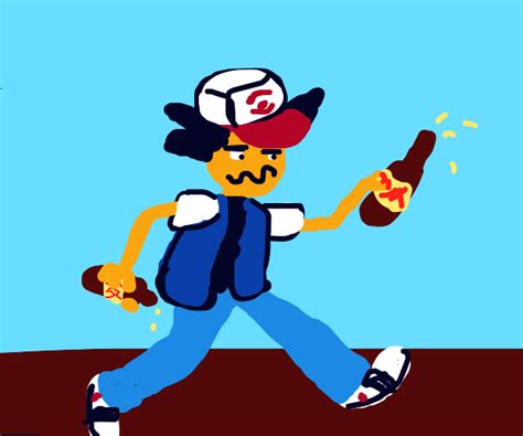 Trainer Drinking Drawception