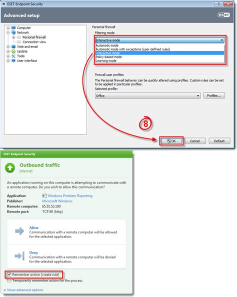 KB How Do I Configure ESET Endpoint Security To Use Different Firewall Settings In