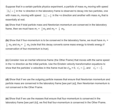 Solved Suppose That In A Certain Particle Physics Chegg Com