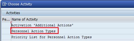 SAP Set Up Personnel Actions Types In SAP SAP Tutorials