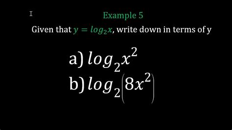 Logarithmic Expressions Example YouTube