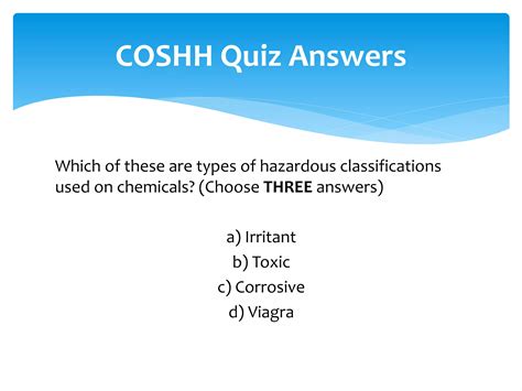 Coshh Training Stage 2 2014 Pptx First Aid Injuries