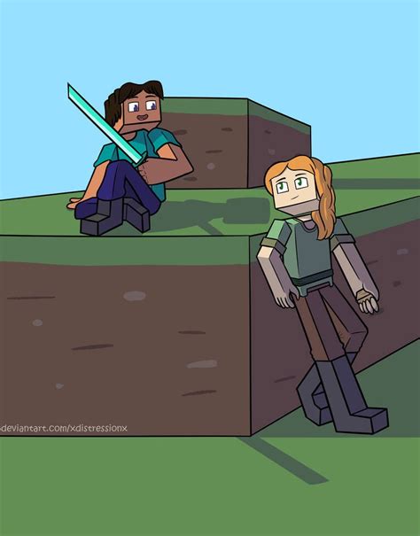 Steve And Alex Playing With Slimes By B Ss On Deviantart Playing With Slime Steve