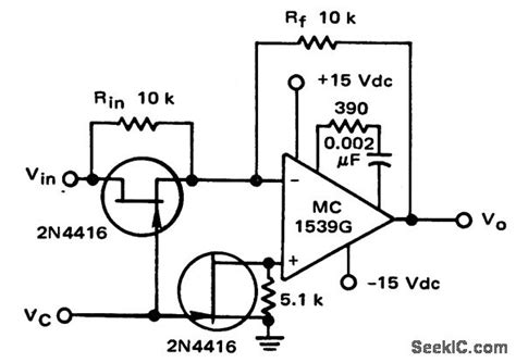 Op Amp With Fet Agc Circuit Amplifier Circuit Circuit Diagram