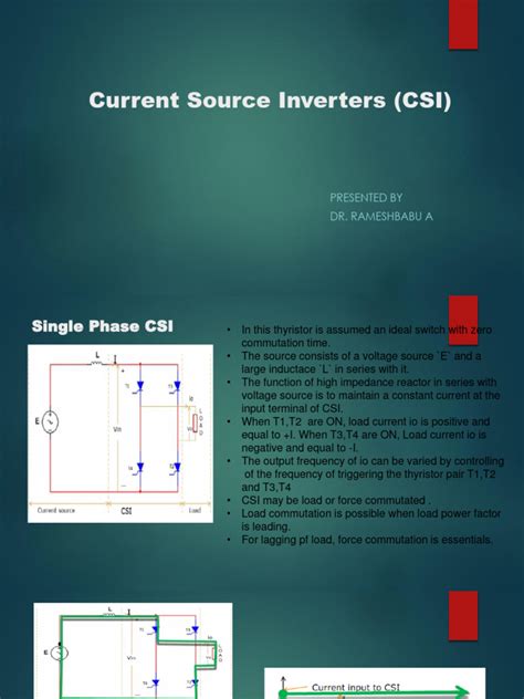 Current Source Inverters 1 Pdf Power Inverter Capacitor