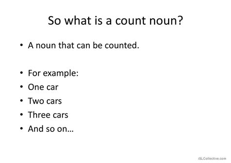 Count And Noncount Noun Ppt English ESL Powerpoints