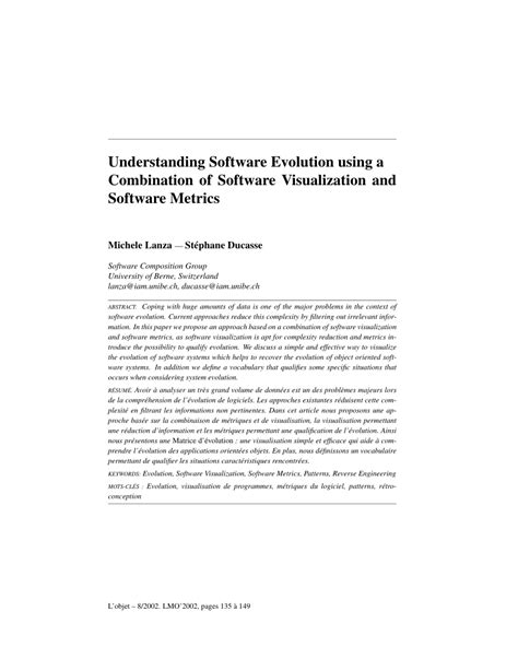Pdf Understanding Software Evolution Using A Combination Of Software Visualization And