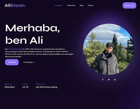 Web Developer Portfolio Website Uiux Behance