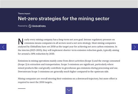 Net Zero Strategies For The Mining Sector Mine Issue 141 June 2024