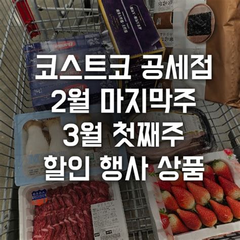 코스트코 공세점 2월 마지막 주 3월 첫째주 할인 행사 상품 네이버 블로그