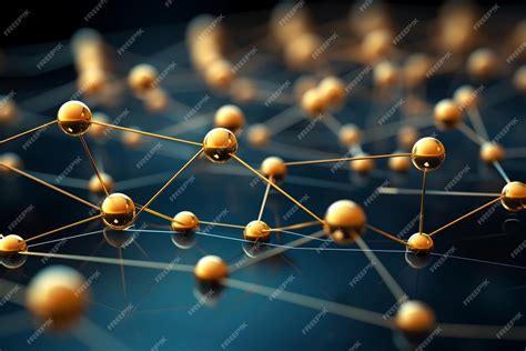 Premium Photo Quantum Computing Network Simulating Complex Molecular