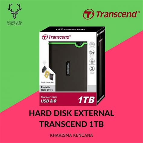 Hardisk SSD EXTERNAL SSD HDD HARD DISK EXTERNAL TRANSCEND 1TB Kharisma Kencana