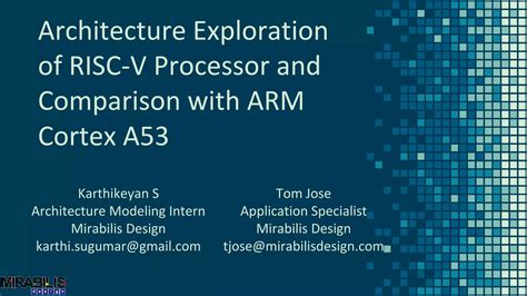 Architecture Exploration Of Risc V Processor And Comparison With Arm