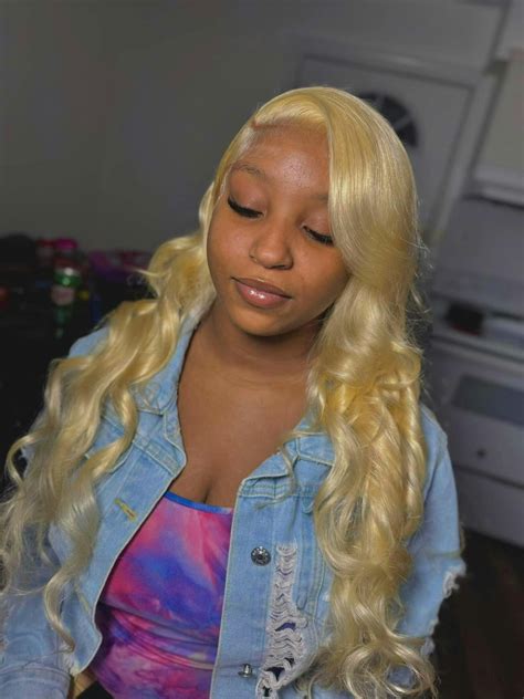 Sterly 613 Blonde 13x6 Full Frontal Lace Straight Hair Body Wave Hu