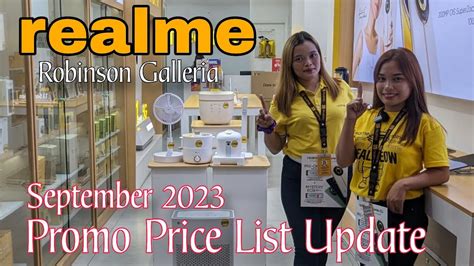 Realme Promo Price List Update September 2023 Realme 11 Pro Series 10 Series C55 Realme Pad