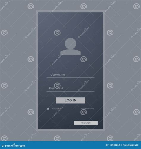 Login Design Template Vector Can Be Edited As Needed Stock Illustration Illustration Of Design