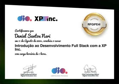 Daniel Neri On Linkedin Introdução Ao Desenvolvimento Full Stack Com A Xp Inc