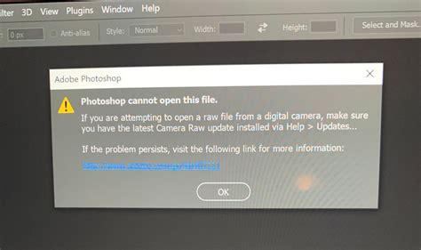Photoshop Error Message When Opening Images Adobe Support Community
