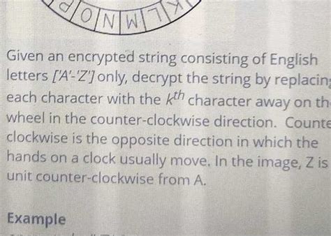 Given An Encrypted String Consisting Of Studyx