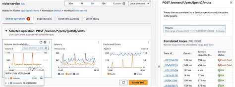 example use application signals to resolve an operational health issue