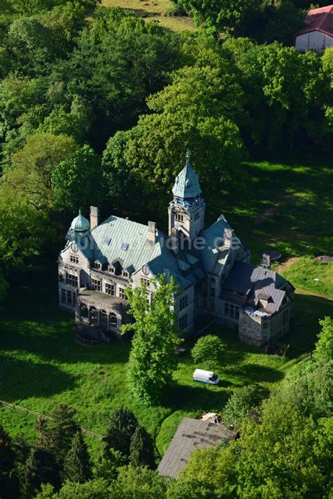 Grabau Aus Der Vogelperspektive Gebäude Und Parkanlagen Des Schloßartigen Herrenhaus Villa