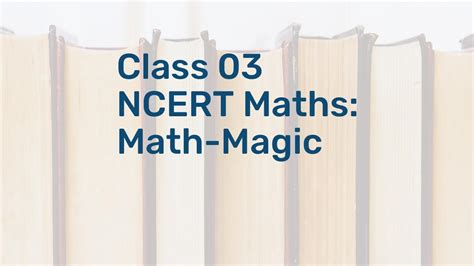 Class 03 Ncert Maths Math Magic Cbse Portal