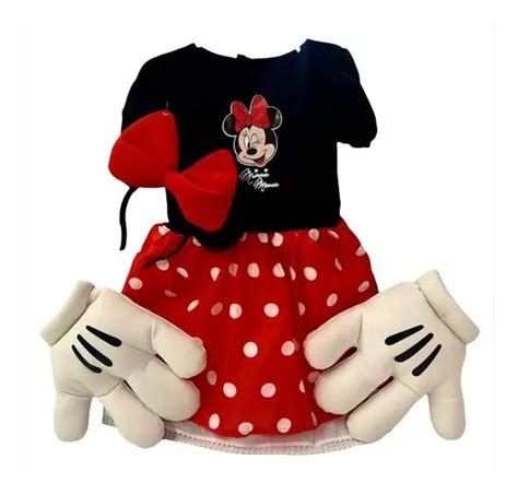 Disfraz Minnie Mouse Con Guantes Vtalles