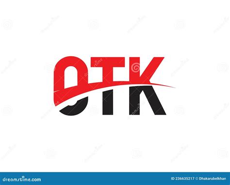 Illustration Du Vecteur De Conception Du Logo Initial De La Lettre Otk