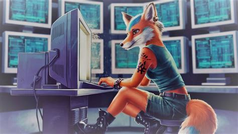 Download Ai Generated Fox Hacker Royalty Free Stock Illustration Image Pixabay