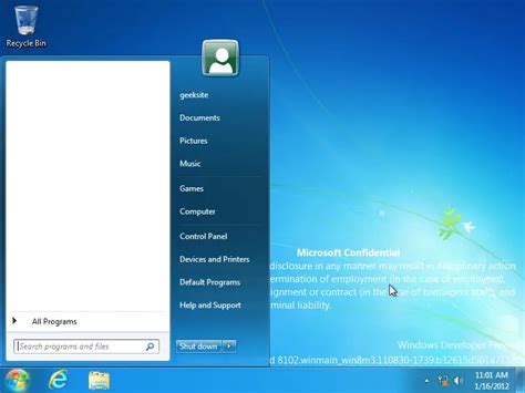 Get Windows 7 Start Menu In Windows 8 Developer Preview ITzGeek