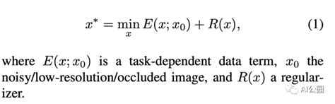 不需要训练数据就能做到图像恢复 电子创新网 Imgtec 社区
