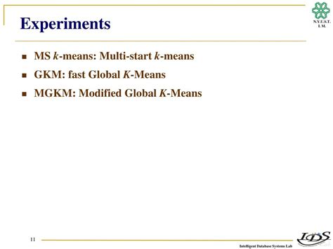 Ppt Modified Global K Means Algorithm For Minimum Sum Of Squares Clustering Problems