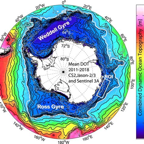Mean Dynamic Ocean Topography In The Southern Ocean During The Download Scientific Diagram