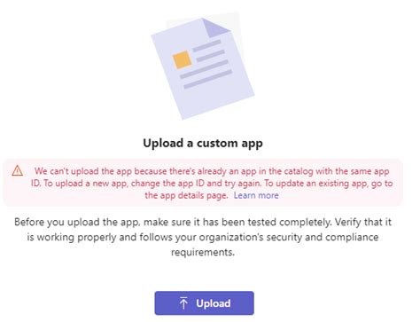Custom Teams App Not Showing Under Manage Apps In Admin Centre