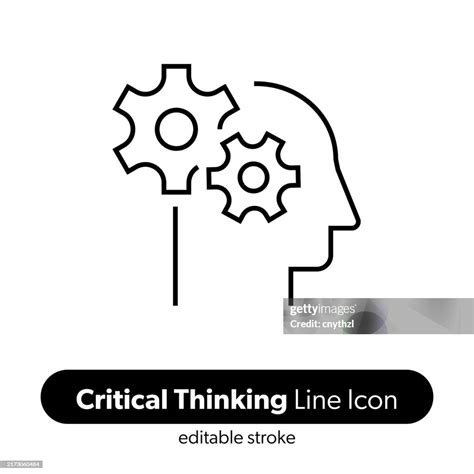 Critical Thinking Line Icon Editable Stroke Vector Icon High Res Vector Graphic Getty Images
