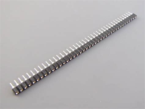 Jual 1x40 Pin Female Header Single Row Round Hole 2 54 Mm