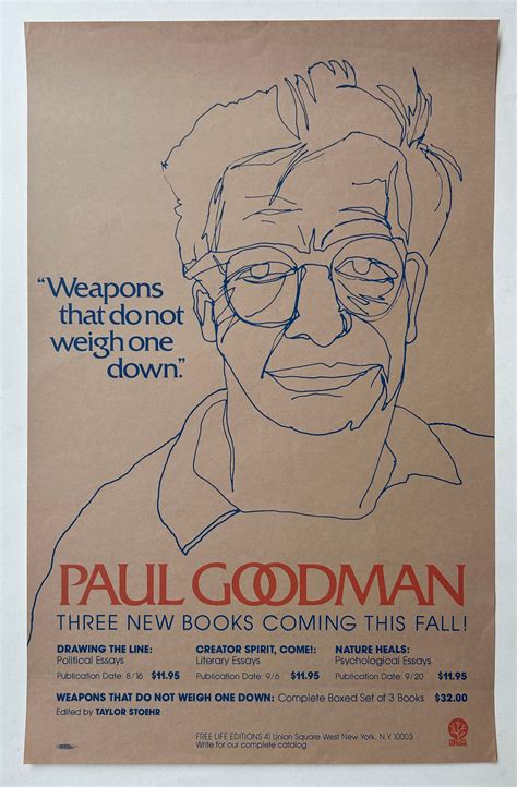 Paul Goodman Poster Poster Museum