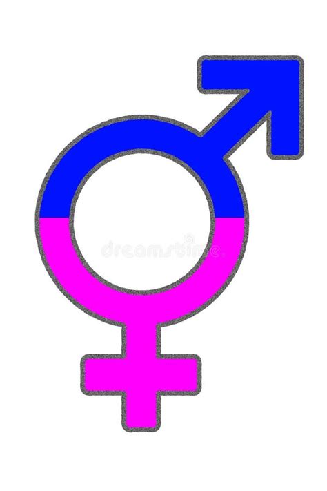 Silhouette Vector Image Of Male And Female Gender Symbol Isolated On