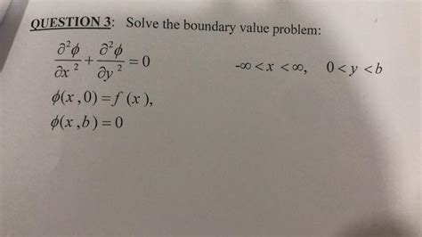 Solved QUESTION Solve The Boundary Value Problem Chegg