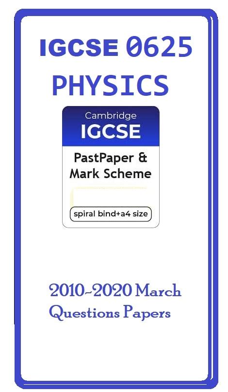 Past Papers Cambridge Igcse Physics 0625 Edushopping