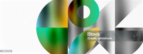 삼각형 선 및 둥근 요소의 조화로운 상호 작용을 특징으로 하는 모자이크 패턴 구성으로 포스터 표지 배너 브로셔 웹사이트를 위한