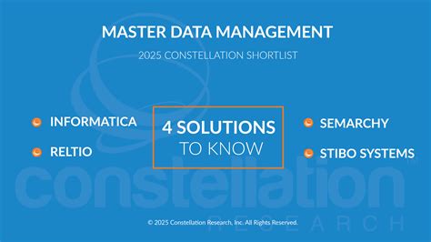 Constellation Shortlist™ Master Data Management
