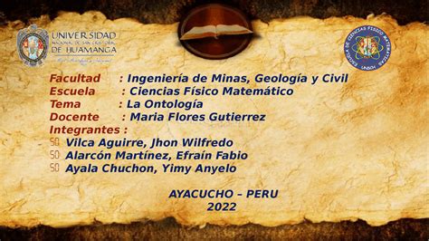 La Ontologia Filosofia Diapositivas De Filosofía Docsity