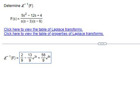 Solved Determine L F F S S S S S S Click Chegg Com