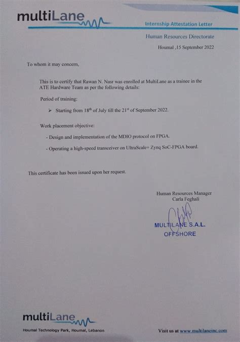 Rawan Nasr On Linkedin I Am Pleased To Announce That I Completed My Internship In The Ate