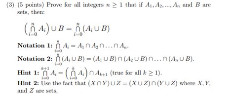 Solved 3 5 Points Prove For All Integers N 1 That If