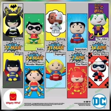 Jual Boneka Justice League Dc Happy Meal Mcdonalds Per Pcs Shopee