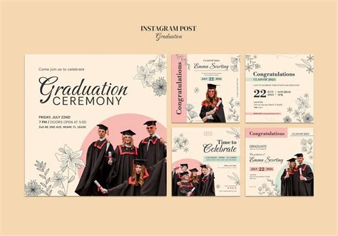 Modelo De Plantilla De Graduación Archivo Psd Gratis