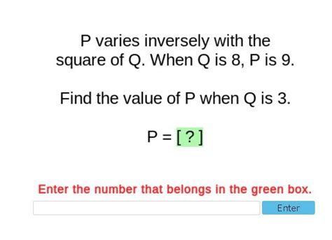 Solved P Varies Inversely With The Square Of Q When Q Is 8 Chegg Com