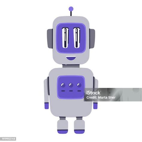 귀여운 로봇 캐릭터 챗봇 Ai 봇 마스코트 디지털 사이보그 미래형 기술 서비스 커뮤니케이션 인공 지능 만화 낙서 스타일의 벡터 일러스트 레이 션 Brand Name